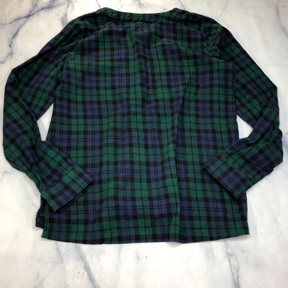 Pendleton | Tops | Pendleton Blue Green Cotton Button Up Flannel | Poshmark